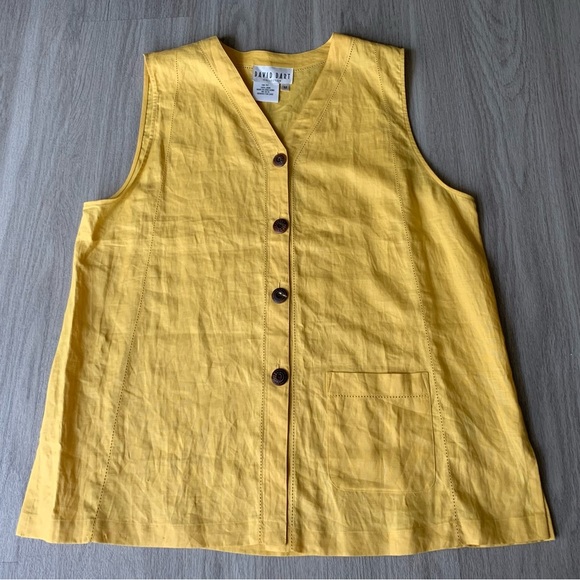 David Dart | Tops | New David Dart Collection 0 Linen Vneck Button Down ...